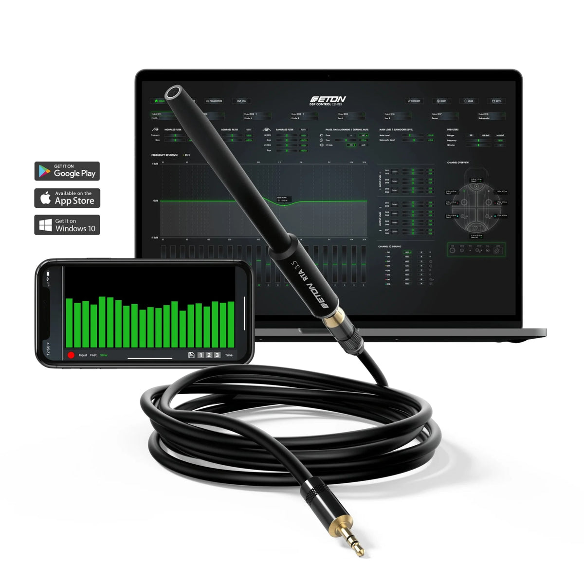 Eton RTA 3.5 - RTA Microphone for Eton DSP Amplifiers — The Audio Co.