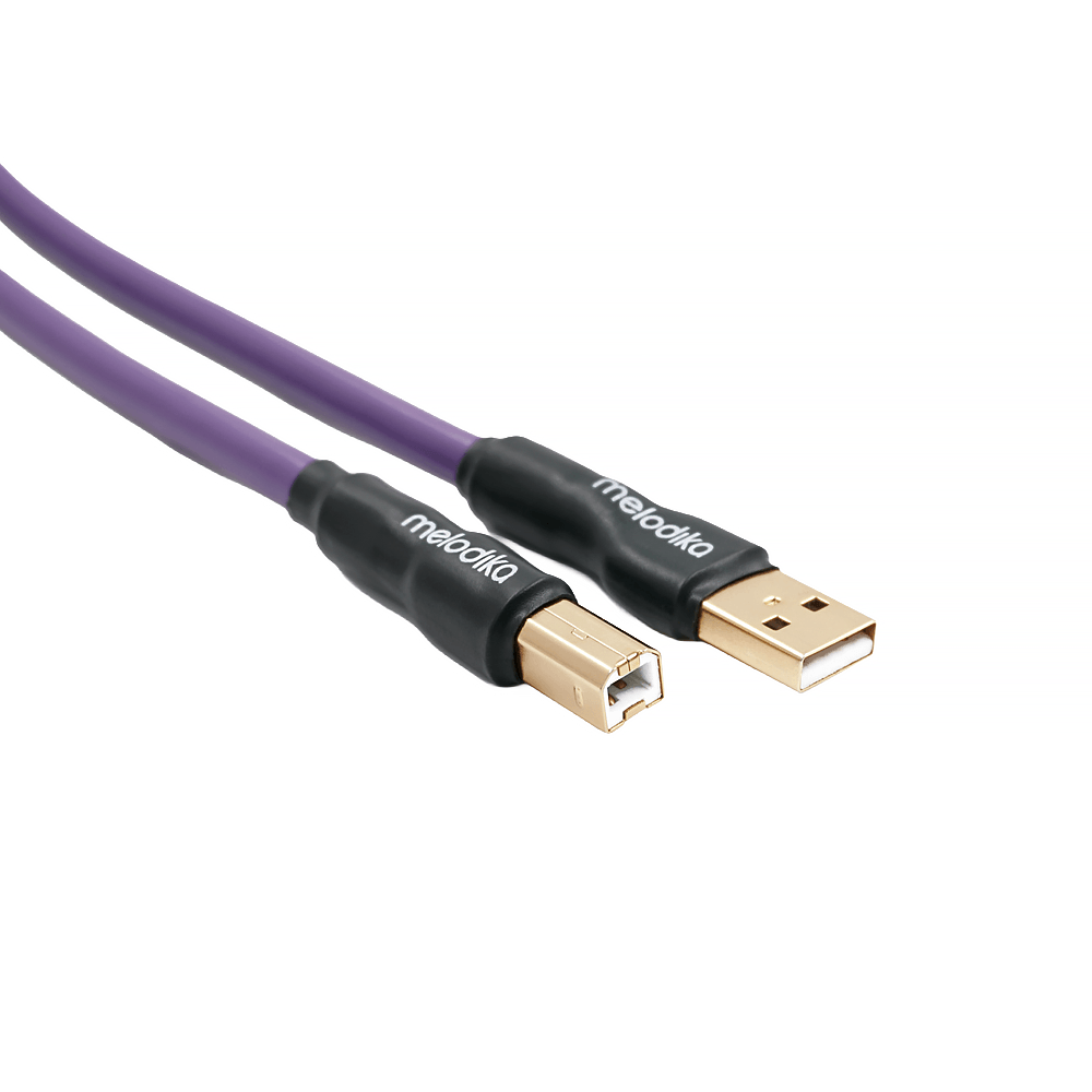 Melodika Purple USB A > B Digital Interconnect Cable — The Audio Co.